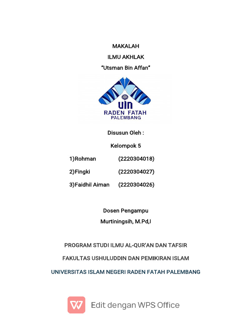 MK Ilmu Akhlak k.5 | PDF