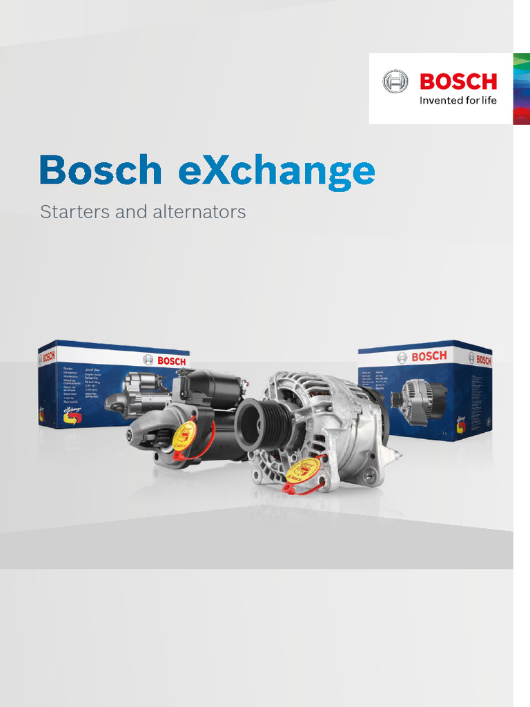 Bosch eXchange Starters & Alternators | PDF | Machines | Mechanical ...