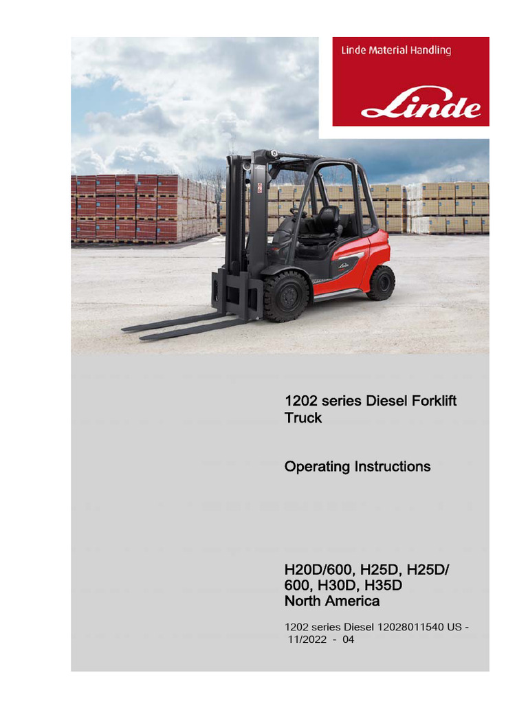 1202 Diesel NA Operator Manual 12028011540 Rev04 US 11-2022 | PDF