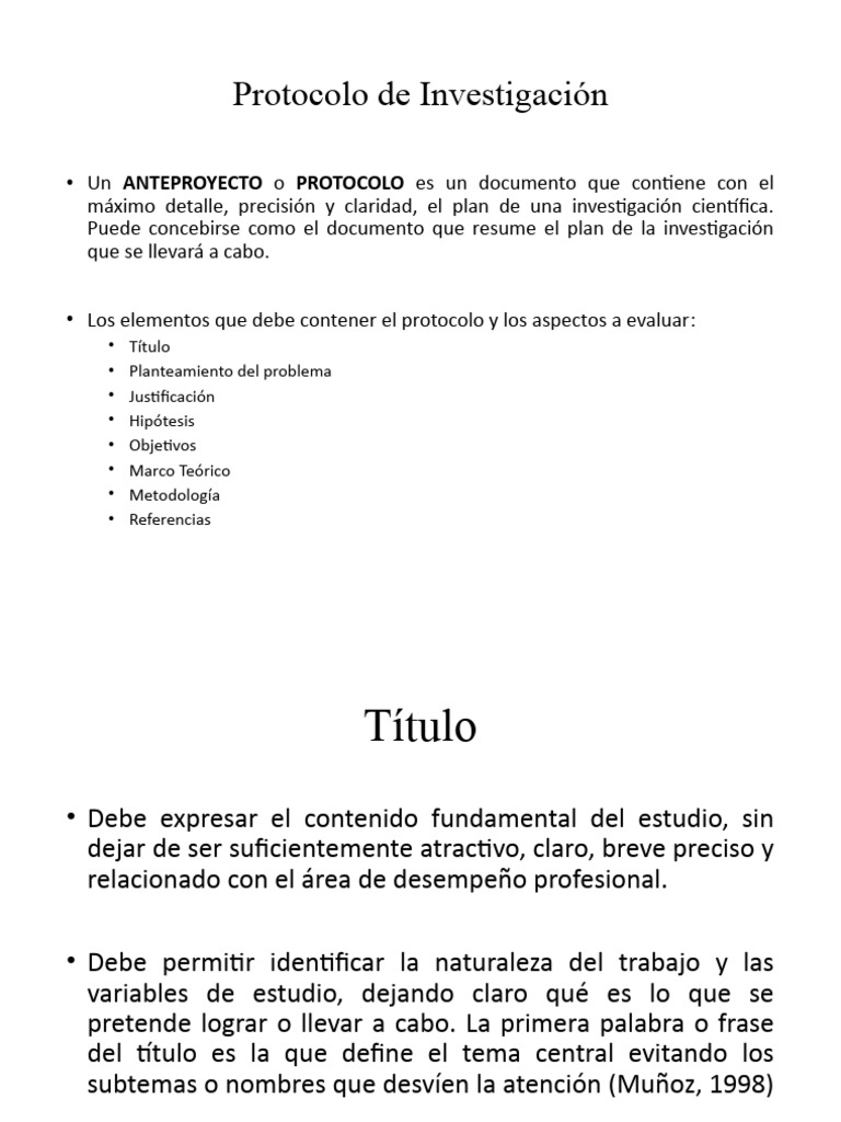 Guía Protocolo Investigación | PDF