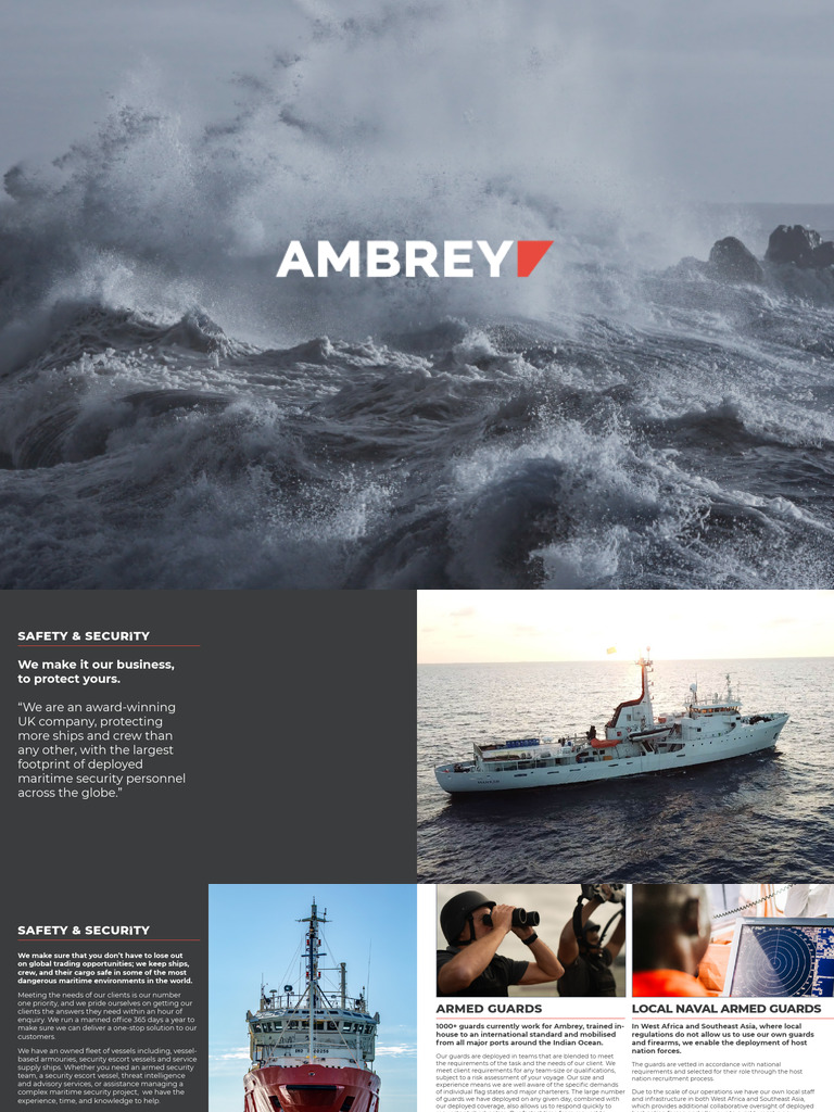 AMBREY Safety Security | PDF | Ships | Outsourcing