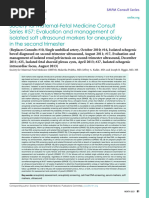 Fetal Soft Markers in Ultrasound Guidelines | PDF | Congenital Disorder ...