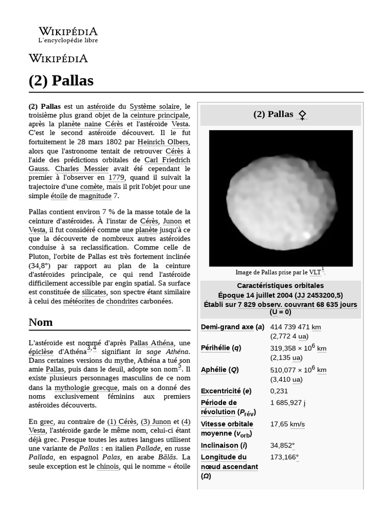 Pallas | PDF