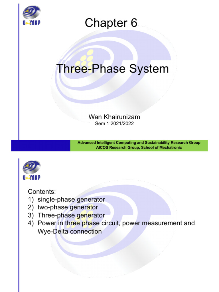 Three Phases System | PDF | Electric Generator | Metrology