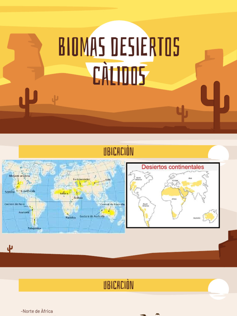 BIOMAS DESIERTOS CALIDOS.pptx | PDF