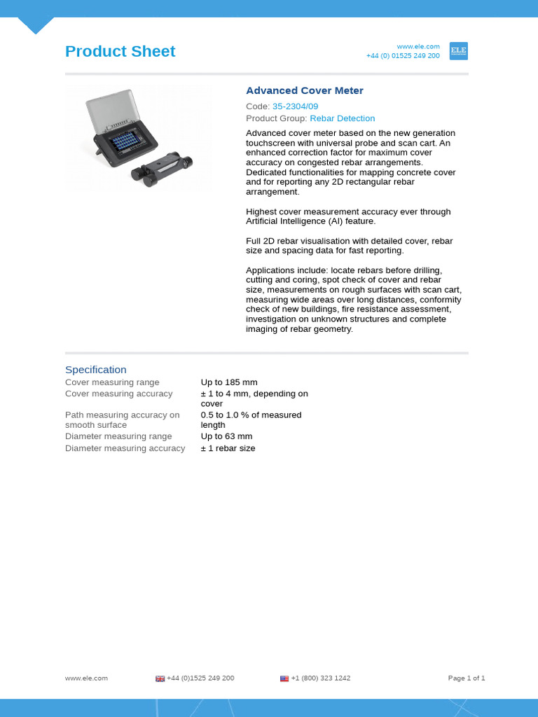 Advanced Cover Meter | PDF | Home & Garden | Computers