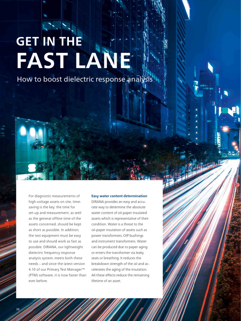 DIRANA Article How To Boost Dielectric Response Analyses OMICRON ...