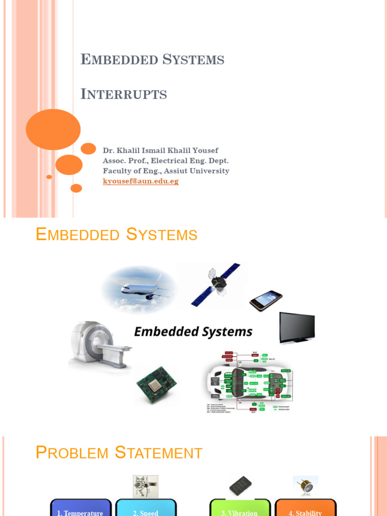 Embedded Systems - Lec 4 - Interrupts | Download Free PDF | Microcontroller | Operating System ...