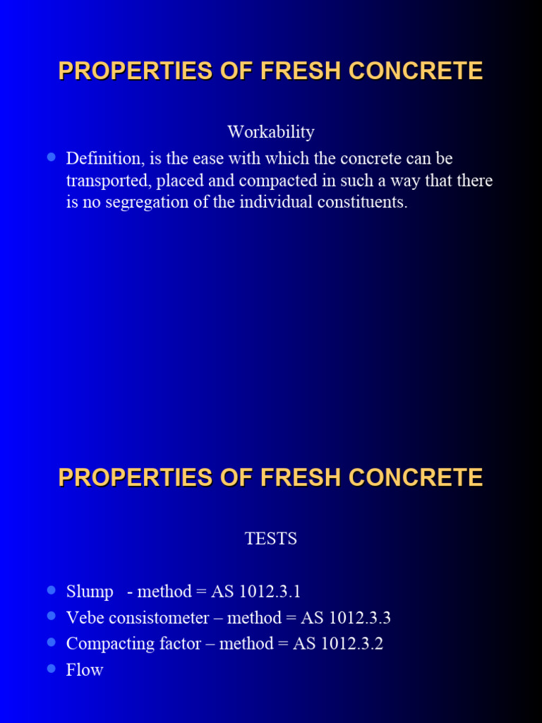07 Mar L6 - Fresh Concrete | PDF | Concrete