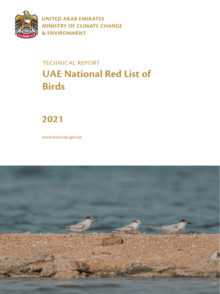 UAE National Red List of Birds | PDF | United Arab Emirates ...