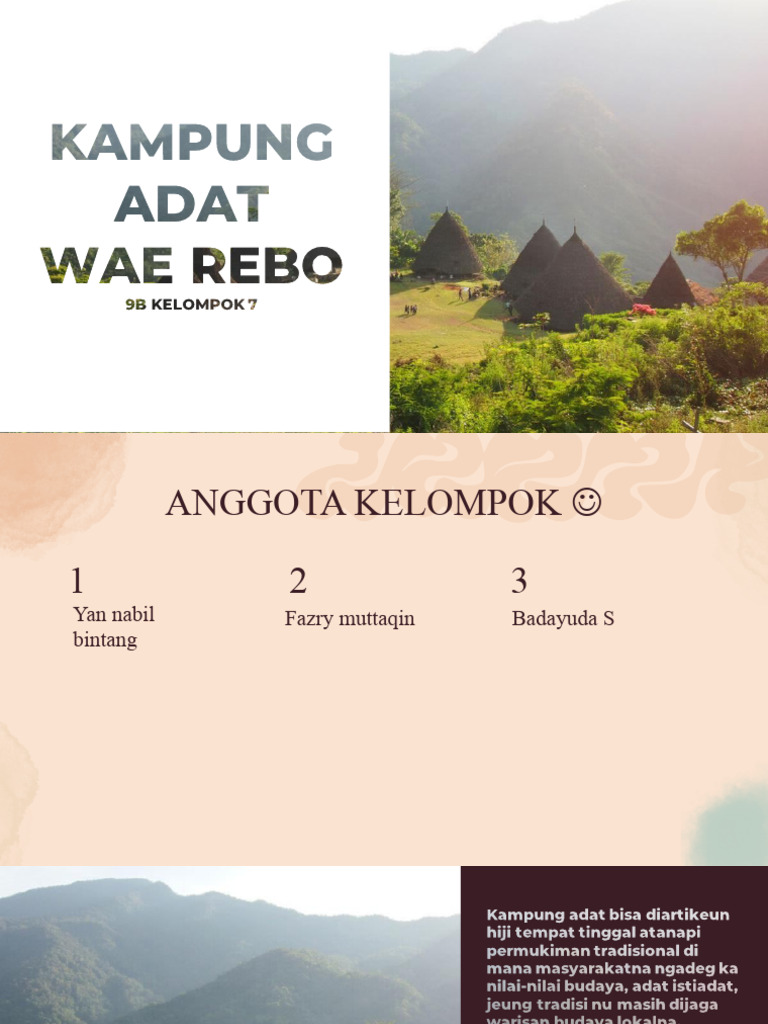 Kampung Adat Wae Rebo | PDF