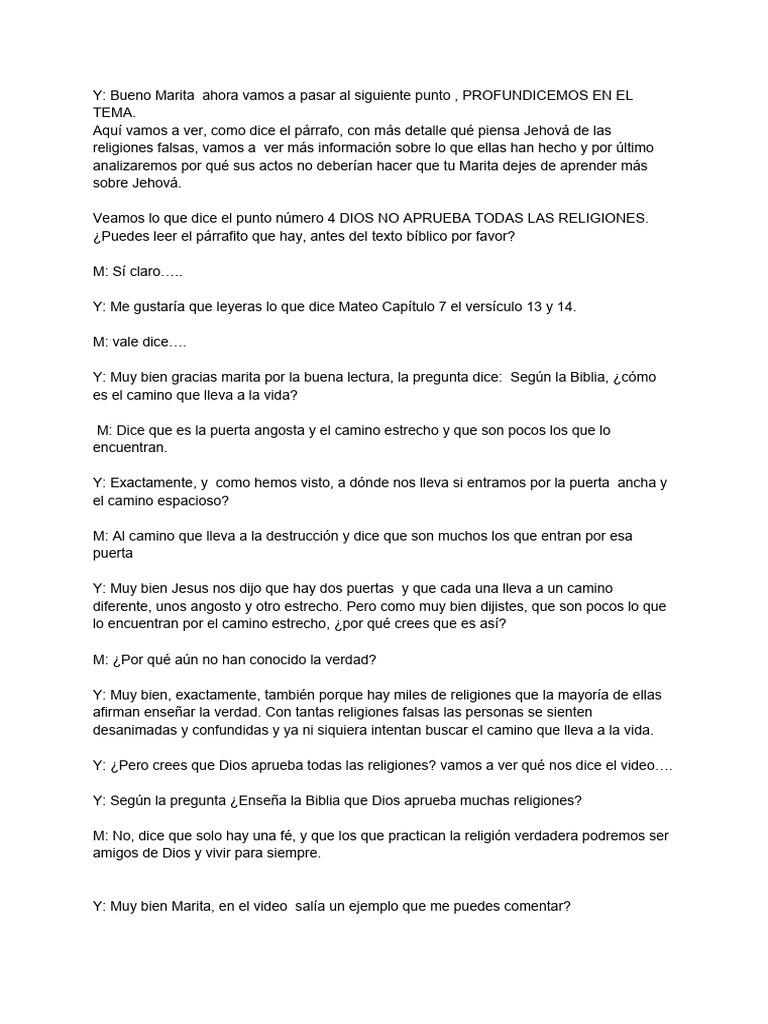 Estudio Asig Marita | PDF | Dios | Verdad