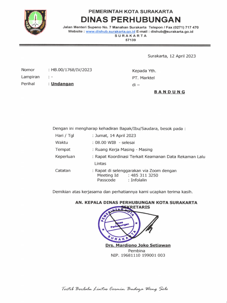 Rapat Proteksi Data Lalin | PDF