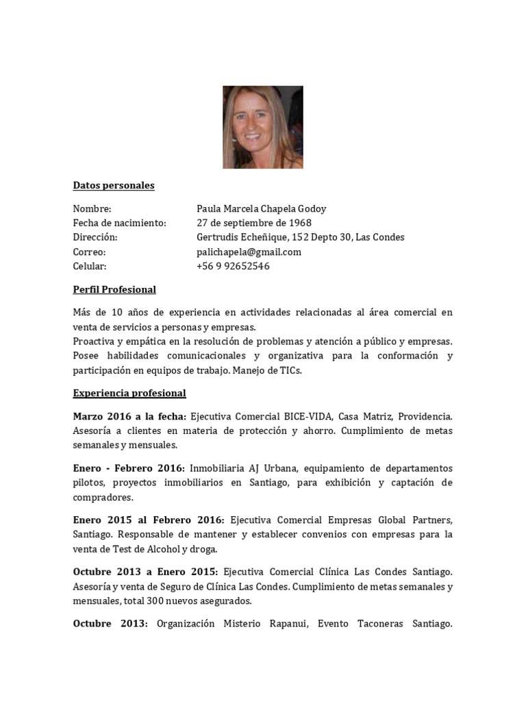 CV Paula Chapela G. | PDF | Santiago