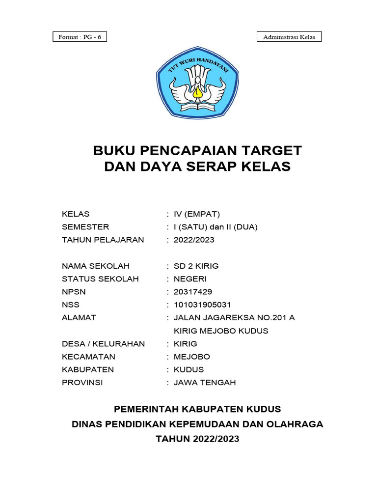 Pencapaian Target Kurikulum SD 2022/2023 | PDF