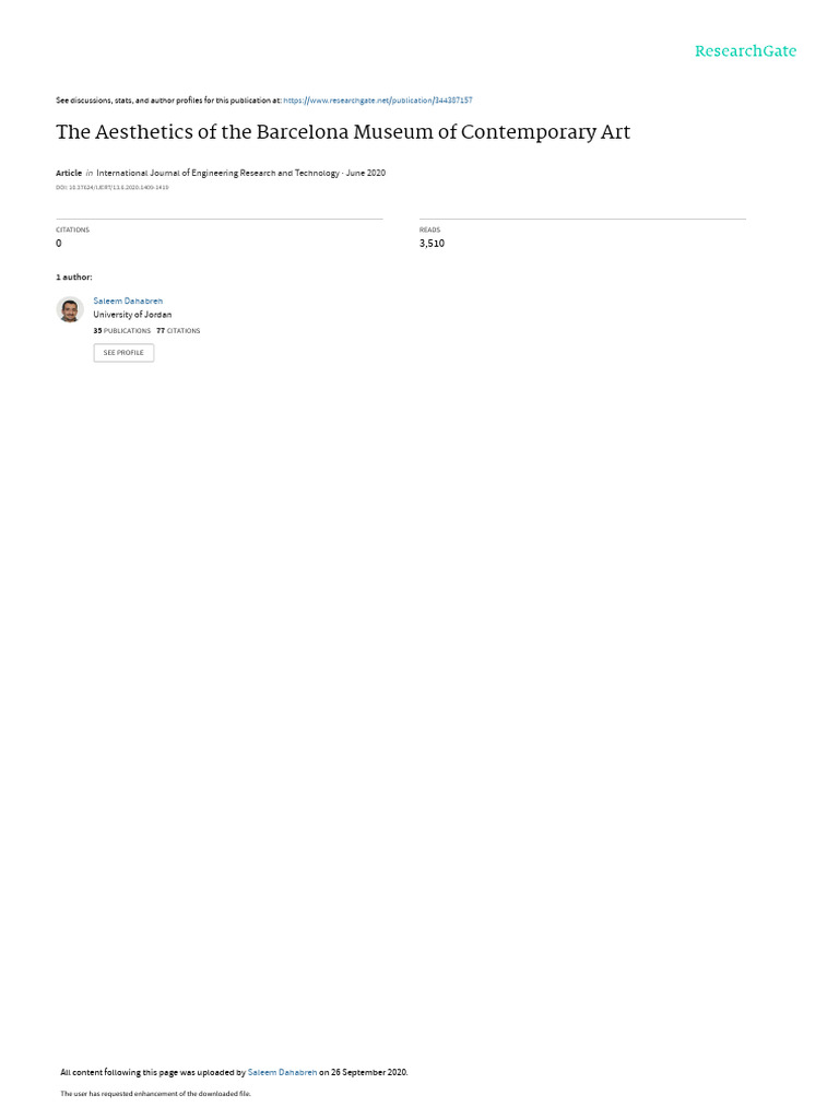 Ijertv13n6 42 | PDF | Aesthetics | Experience