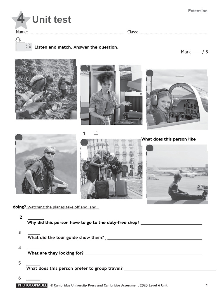 PEC L6 Unit 4 - Extension | PDF