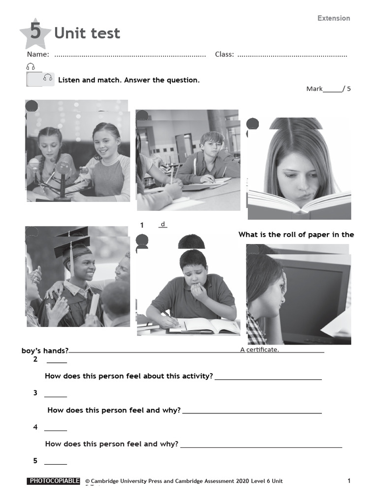 PEC L6 Unit 5 - Extension | PDF