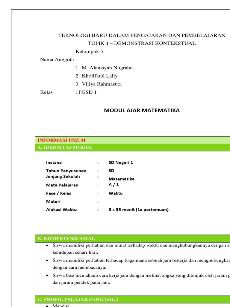TBPP Topik 4 Demonstrasi Kontekstual | PDF