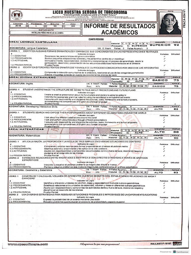 Infor Notas Mi | PDF
