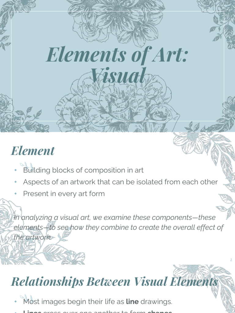 Lesson 03 - Elements of Visual Arts | PDF Lesson 03 - Elements of Visual Arts | PDF