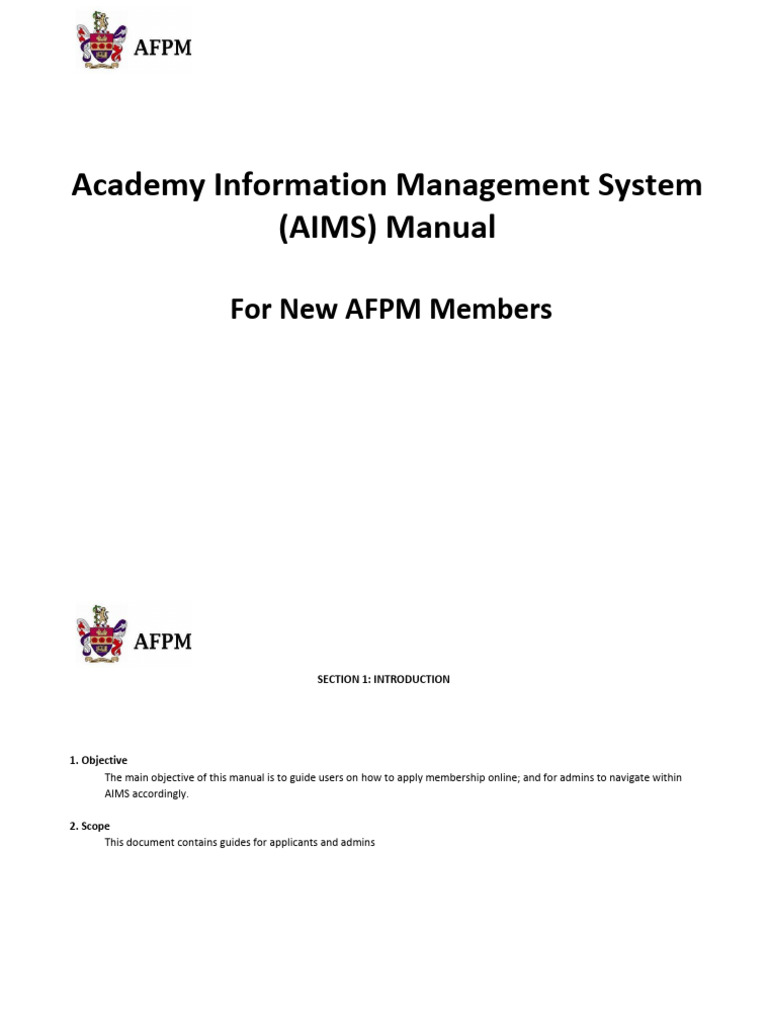 AIMS Guideline | PDF