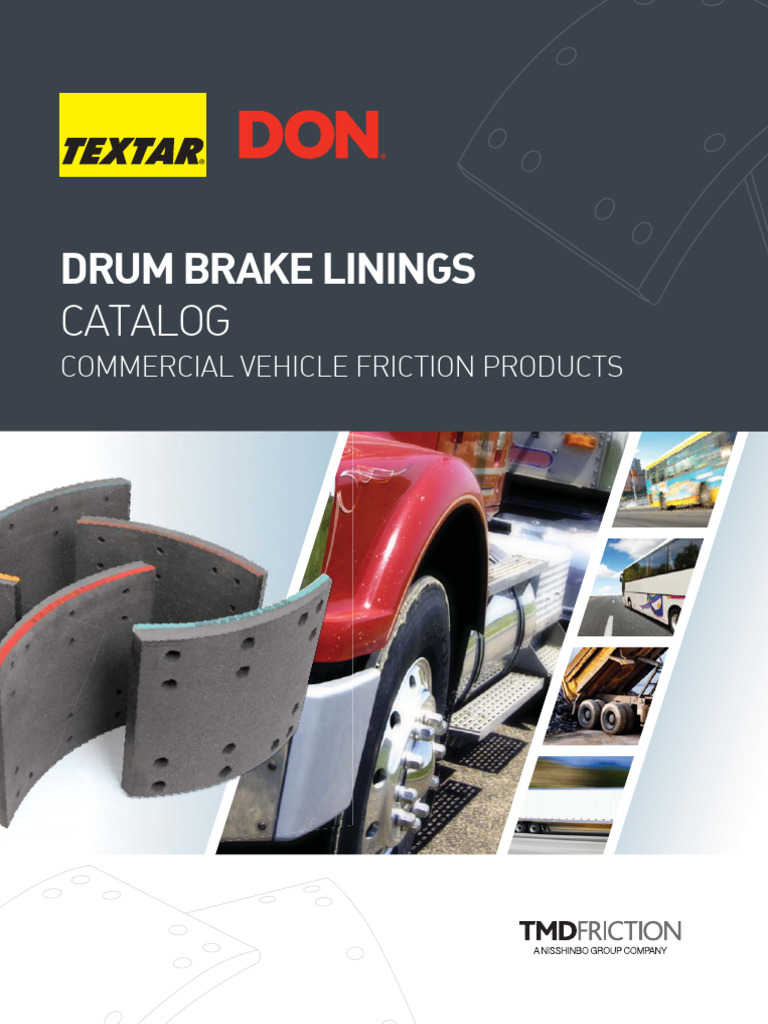 TMD Friction Drum Brake Linings Catalog | PDF