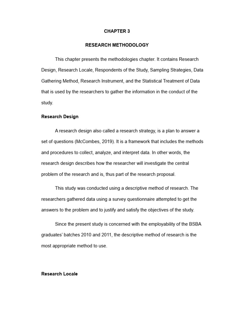Chapter 3 Final Na Ito Promise | Download Free PDF | Survey Methodology | Statistics