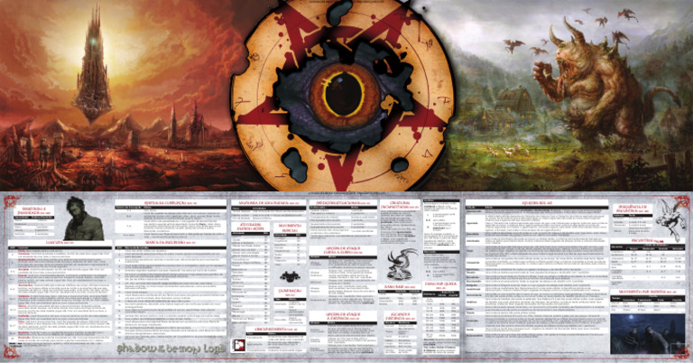 Escudo Do Mestre - Shadow of The Demon Lord | PDF