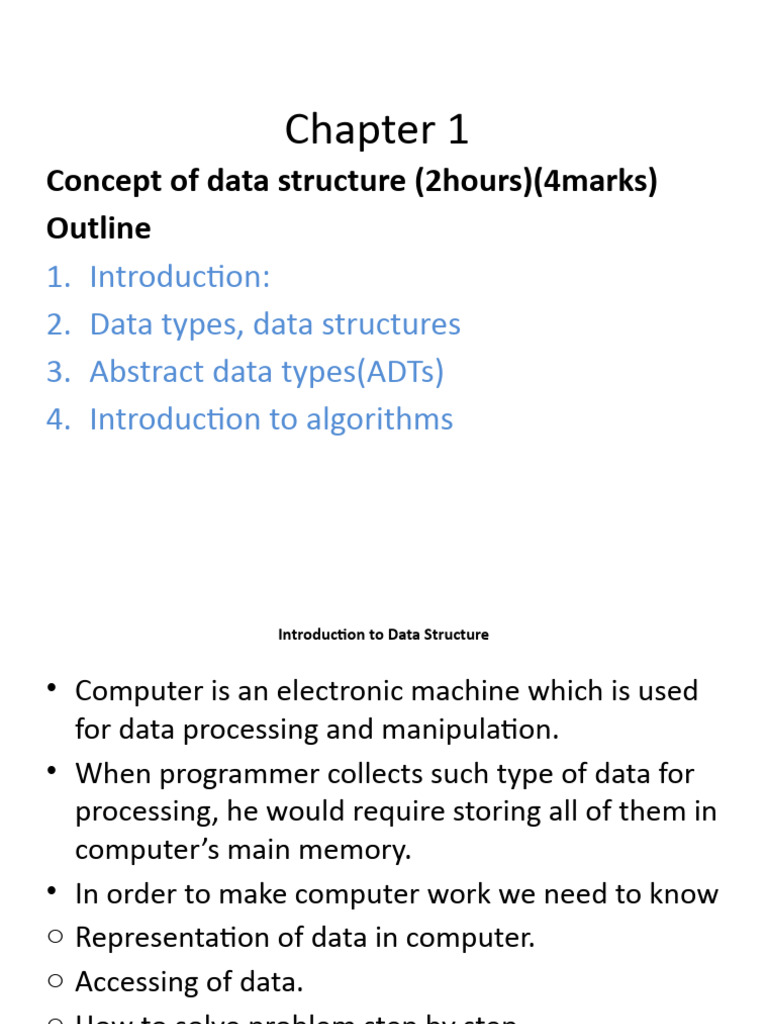 Inroduction To DSA | PDF | Computers | Technology & Engineering