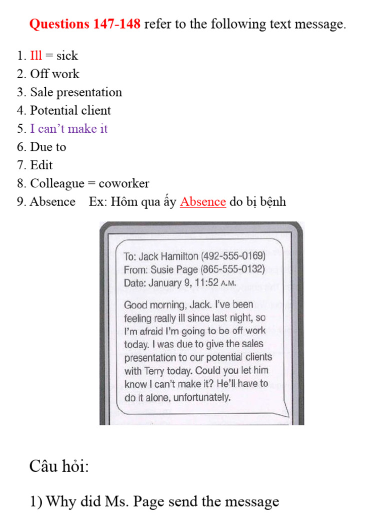 T V NG Test 2 Part 7 | PDF