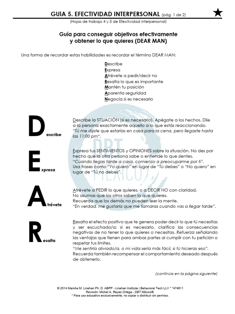 G. de E.I. 02 - DEAR MAN | PDF