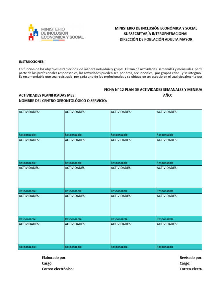 Plan Acti Mov Depen. Diciembre | PDF | Relaciones personales, crianza y ...