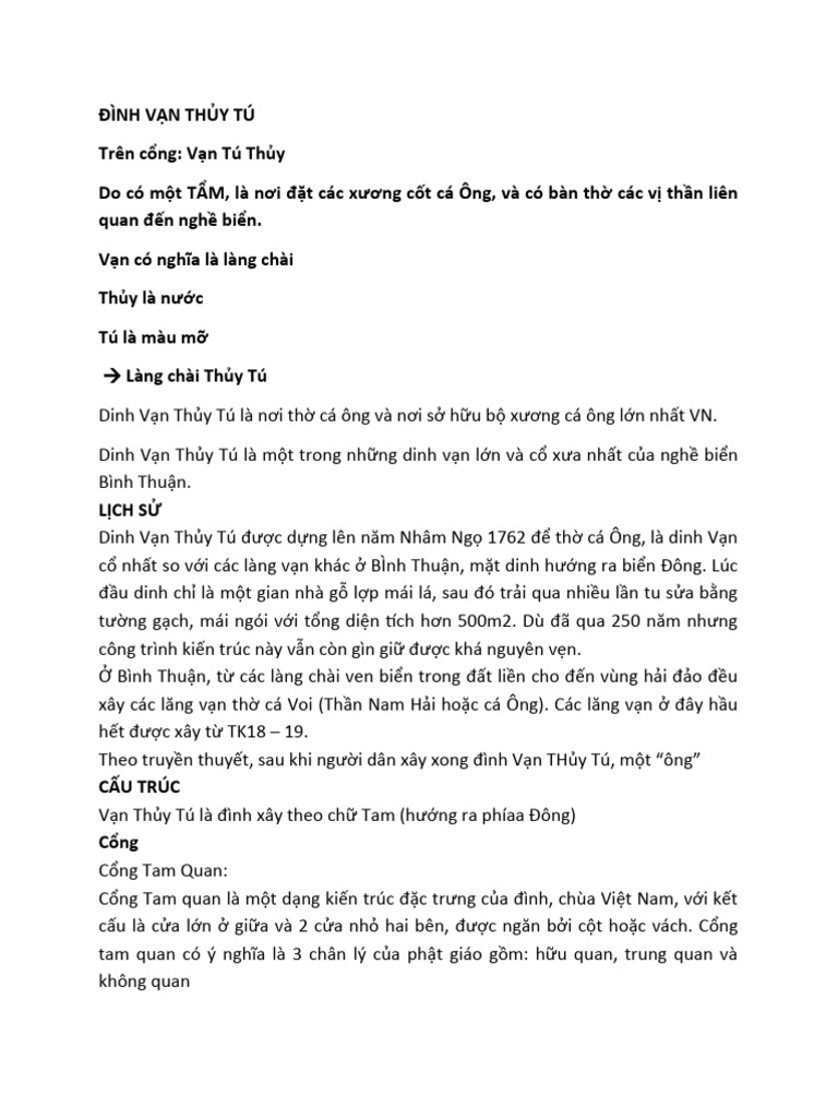 Dinh V N TH y Tú | PDF