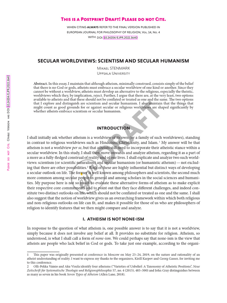 Worldview Analysis | PDF