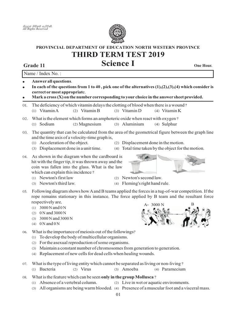 EM - Sci - T3 - G11 - I, II PP Ans - 2019 | PDF | Chemistry | Physical ...