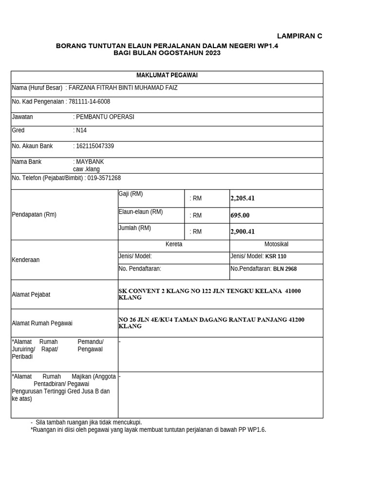 TNT Tugas Rasmi 2023 | PDF