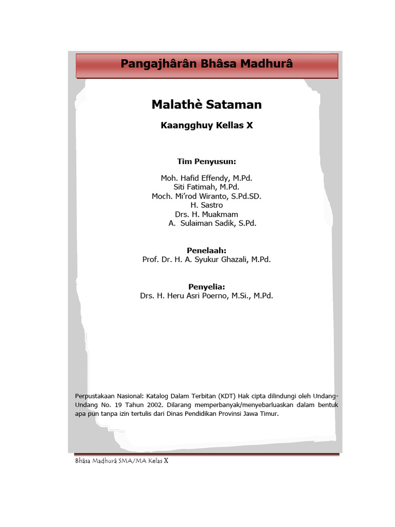 Buku BM - Kls - X Depan Edit - Salin | PDF