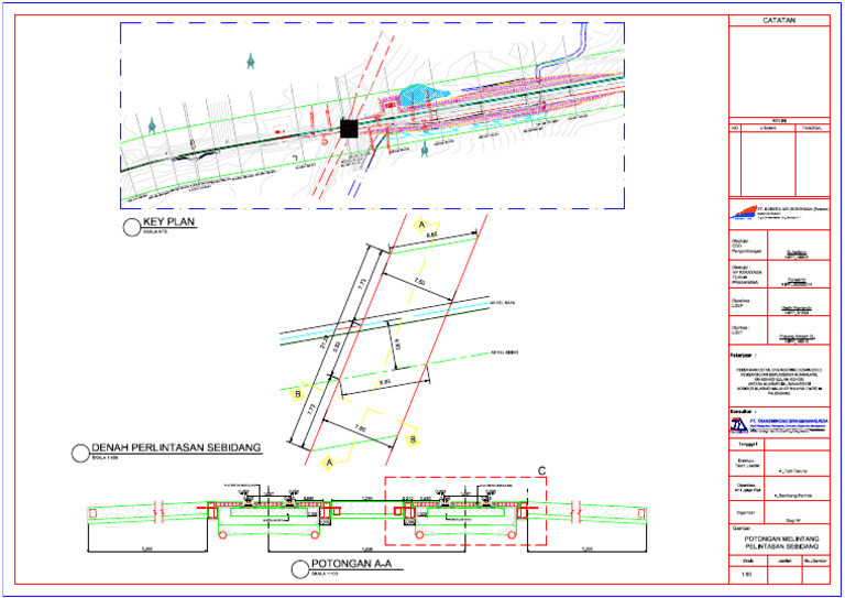 Denah Perlintasan Sebidang KM 402+500 | PDF