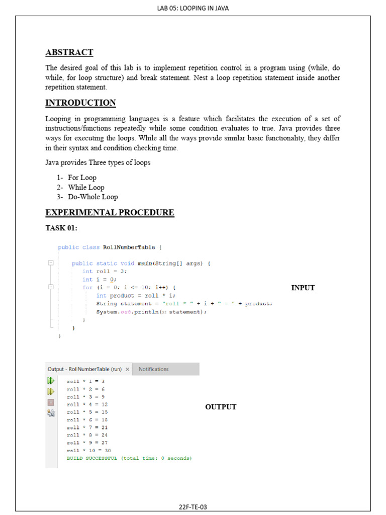 OOPs in Java Lab Report | PDF OOPs in Java Lab Report | PDF