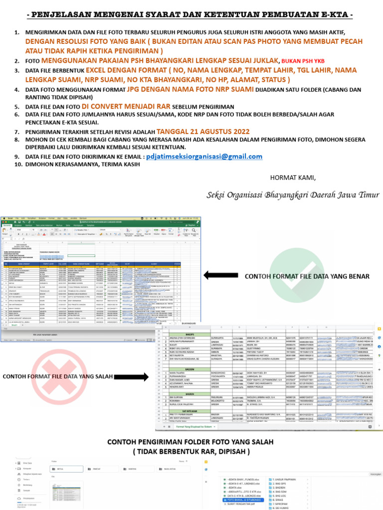 Ketentuan E-Kta Bhayangkari Daerah Jatim | PDF
