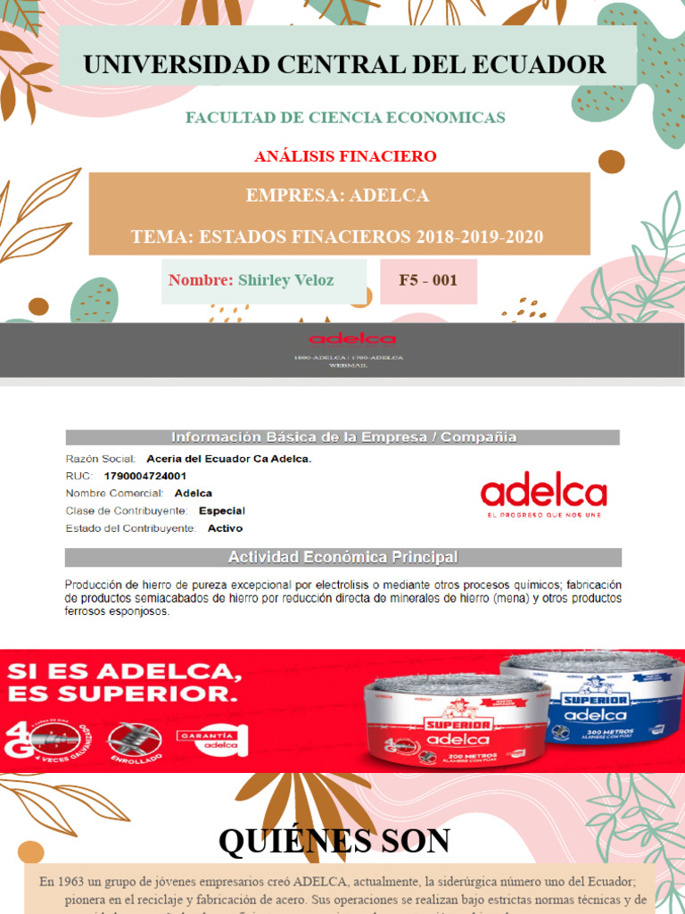 Empresa Adelca - PPTX Completo | PDF
