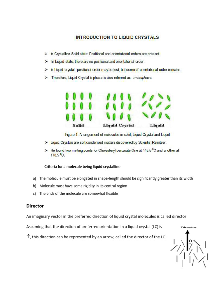 Liquid Crystal Properties and Applications | PDF