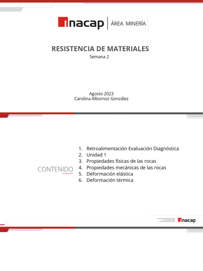PPT2_Resistencia de Materiales_Semana 2_Propiedades de las Rocas | PDF ...