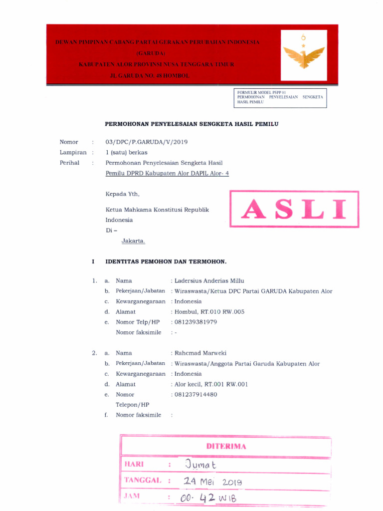 Permohonan 2659 833 PERMOHONAN | PDF