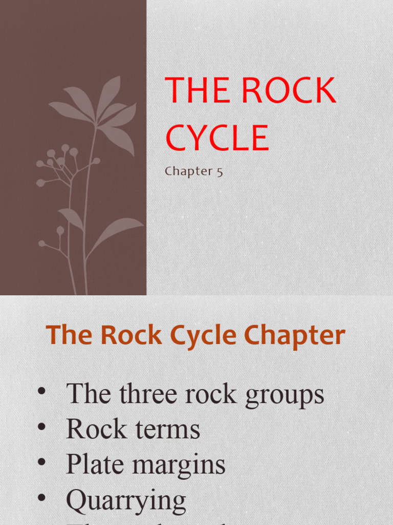 05 The Rock Cycle | PDF | Rock (Geology) | Igneous Rock