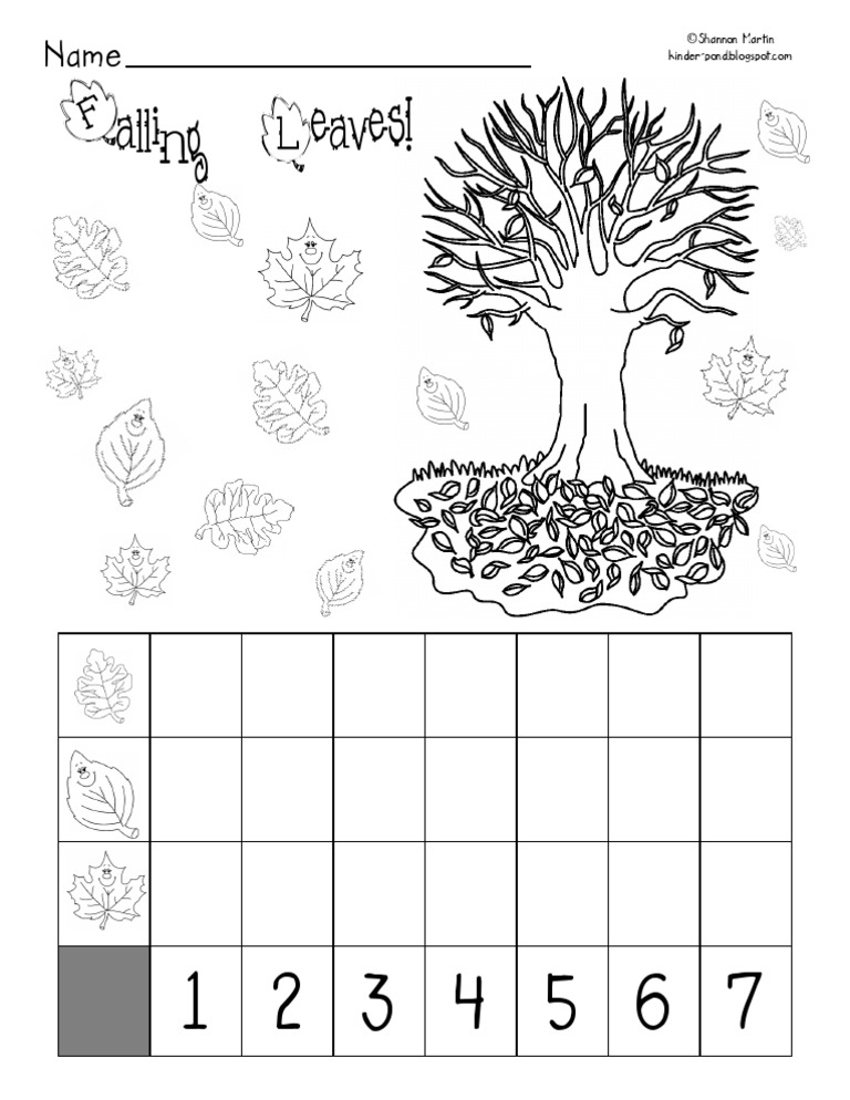 Falling Leaves Graphing Worksheet | PDF