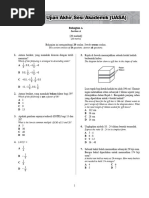 Soalan Uasa Matematik Form 1 2023 | PDF
