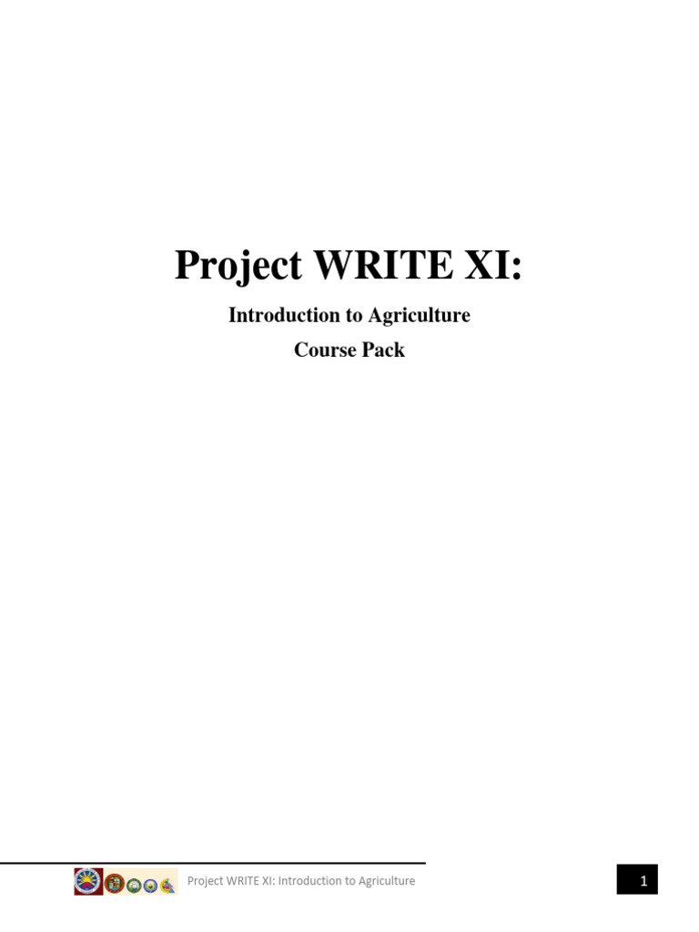 AFF Intro To Agriculture Coursepack 1 | PDF | Agriculture | Fertilizer