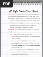 AP Style Guide for Dates and Datelines | PDF | Comma | Ellipsis